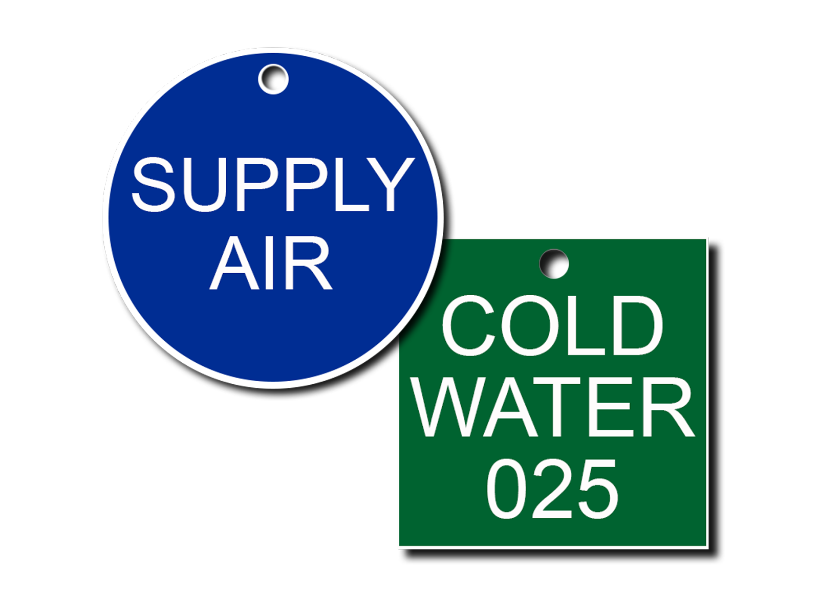 Stainless Steel Valve Tags | Marking Services Incorporated