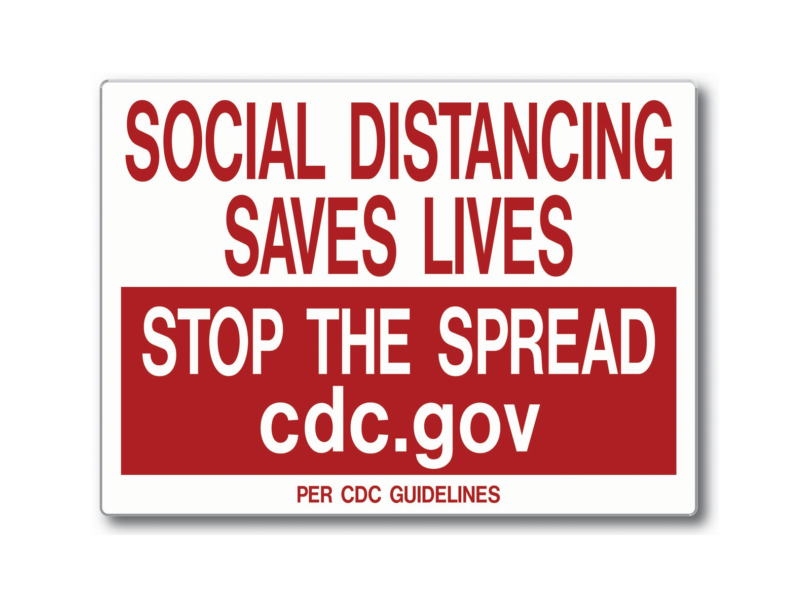 MS-215 Social Distancing Sign | Marking Services Incorporated