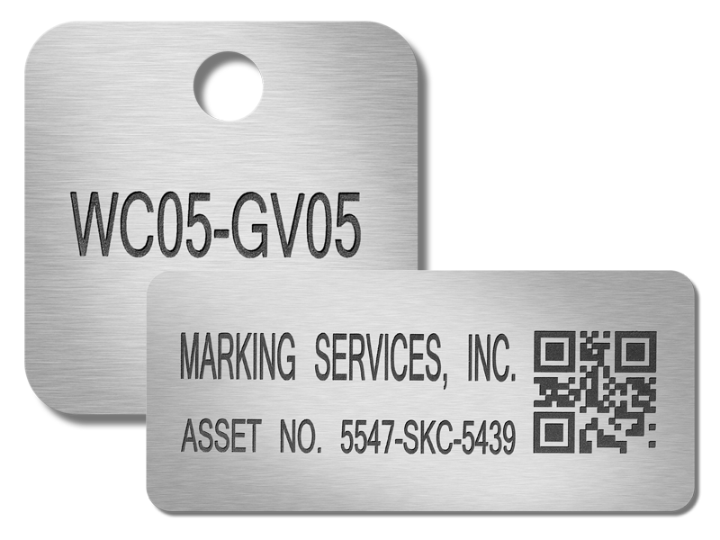 Engraved Plastic Equipment Tags | Marking Services Incorporated