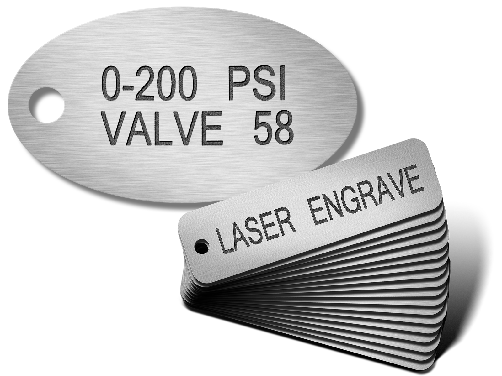 Stainless Steel Equipment Tags | Marking Services Incorporated