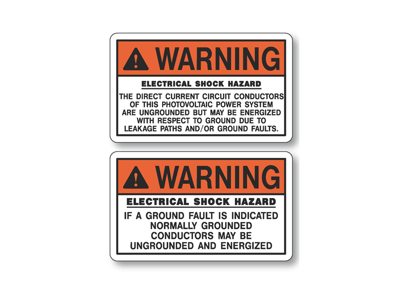 Engraved Plastic Solar Placards | Marking Services Incorporated