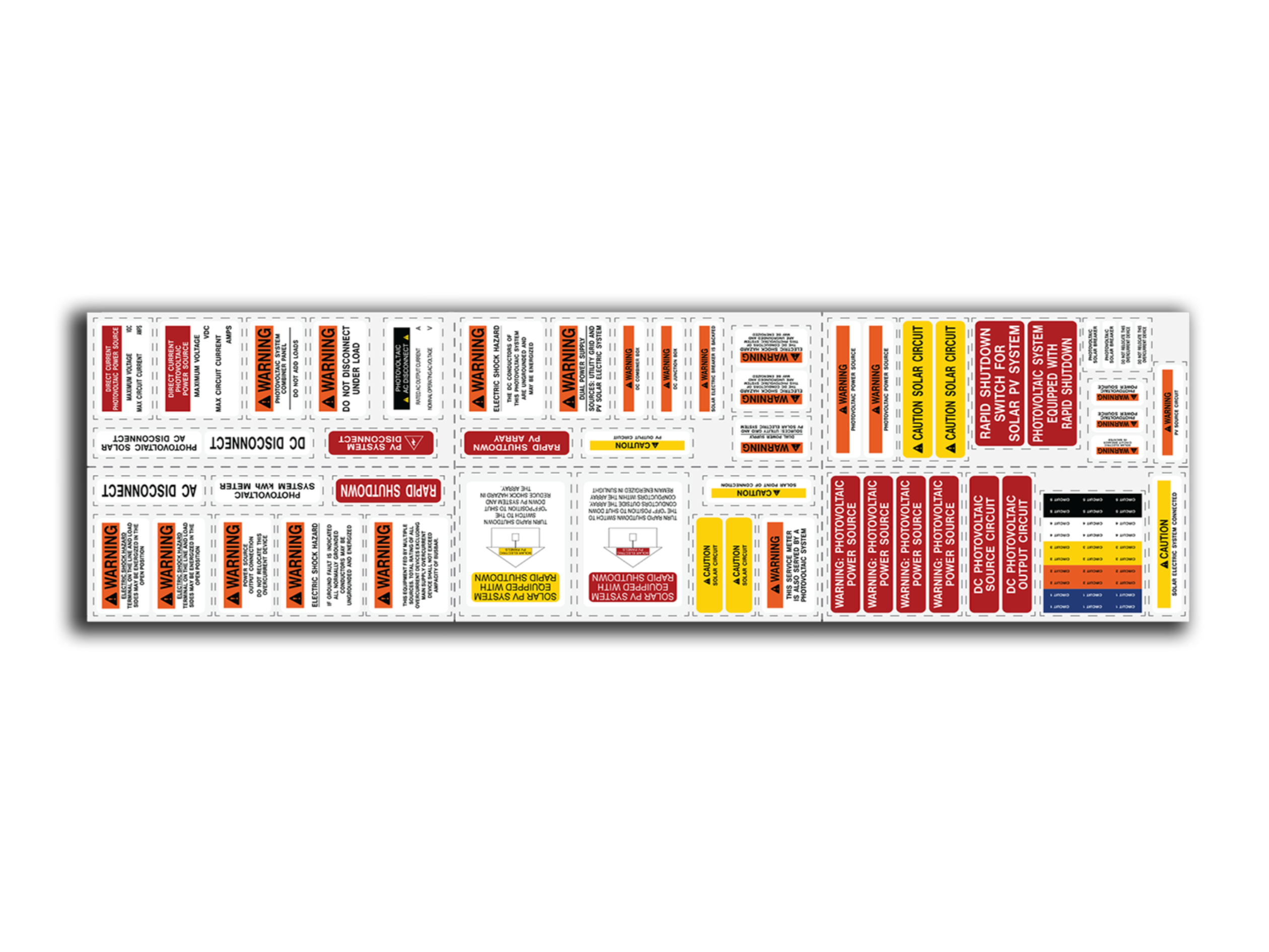 Residential Solar Labeling Kit (2020 Colors) | Marking Services ...