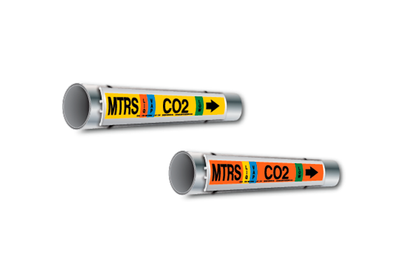 MS-900 Self-Adhesive CO2 Pipe Markers | Marking Services Incorporated